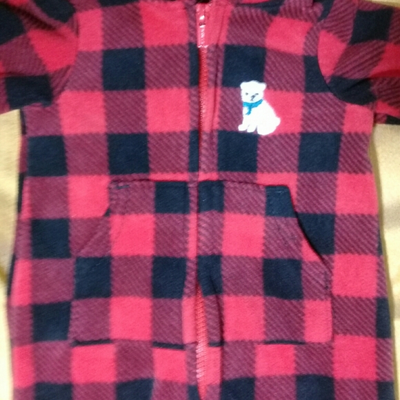 Carter's | Pajamas | Joy Buffalo Check Sleeper Size Nb | Poshmark